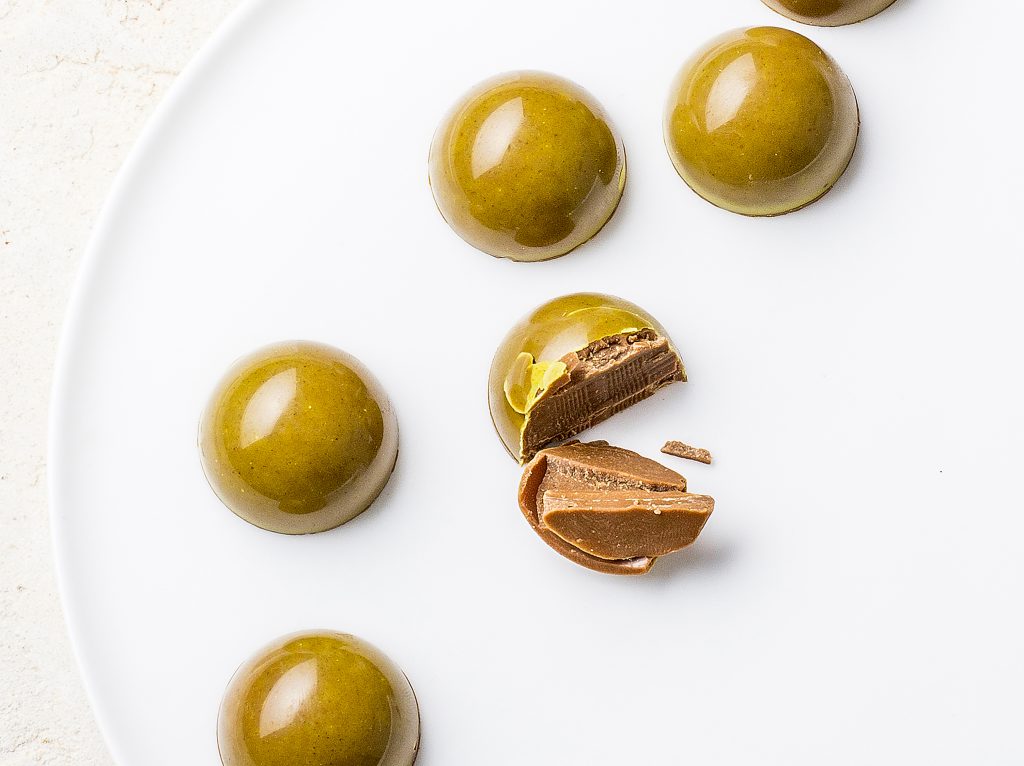 Recette Demi-sphère de chocolat au Kéva® Citron | Wolfberger